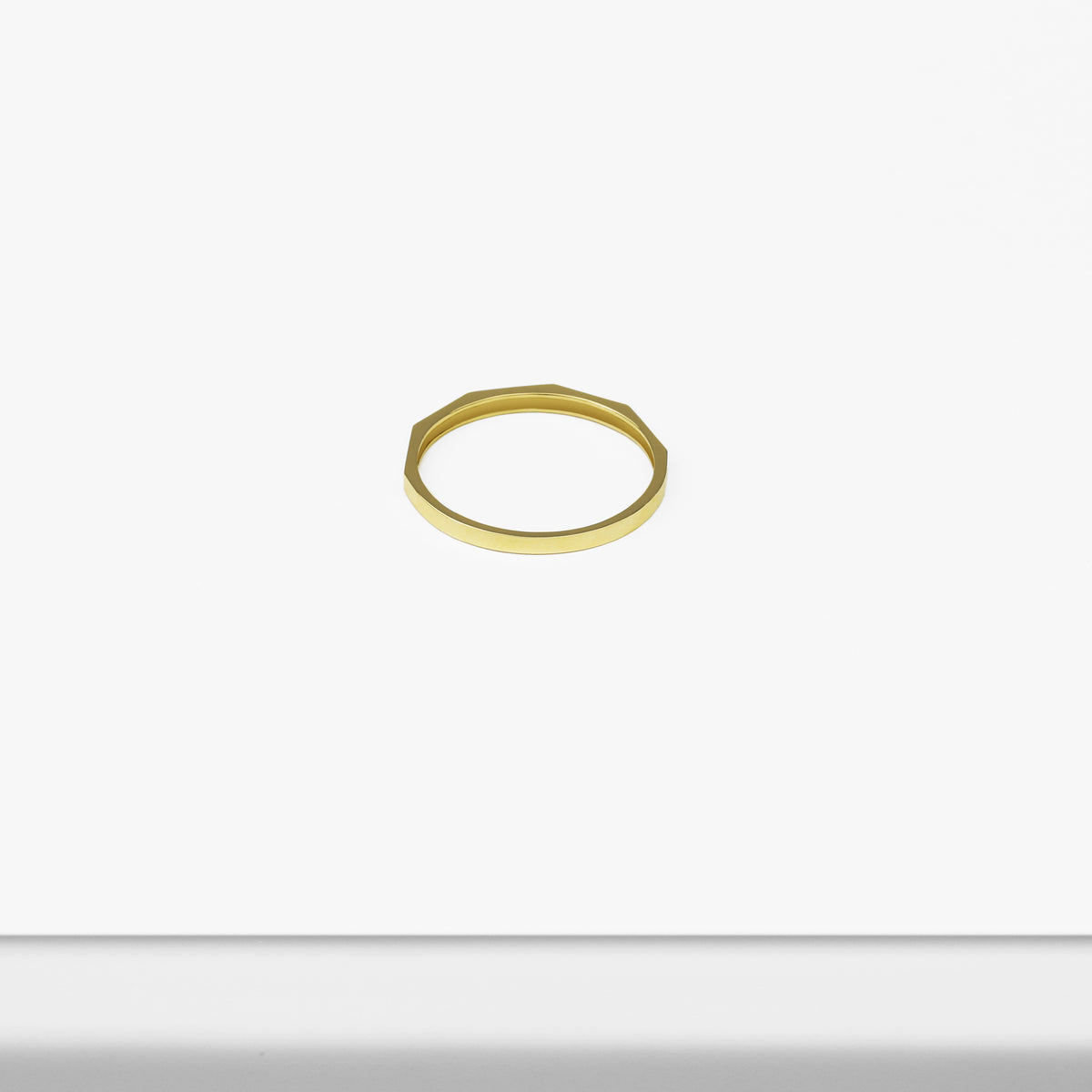 14k Solid Gold Two-Sided Ring – a day like