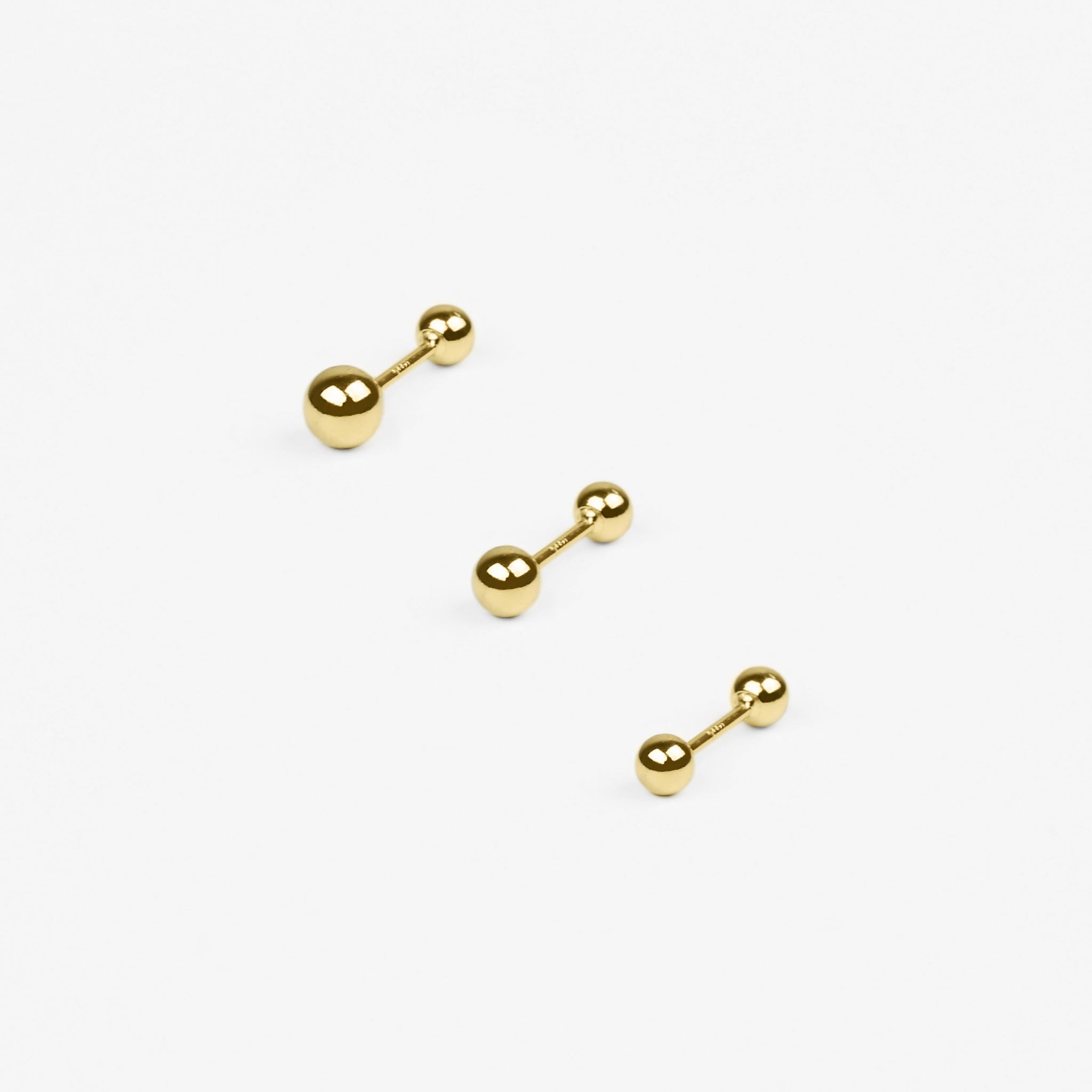 14k Solid Gold Ball Stud Earring – a day like