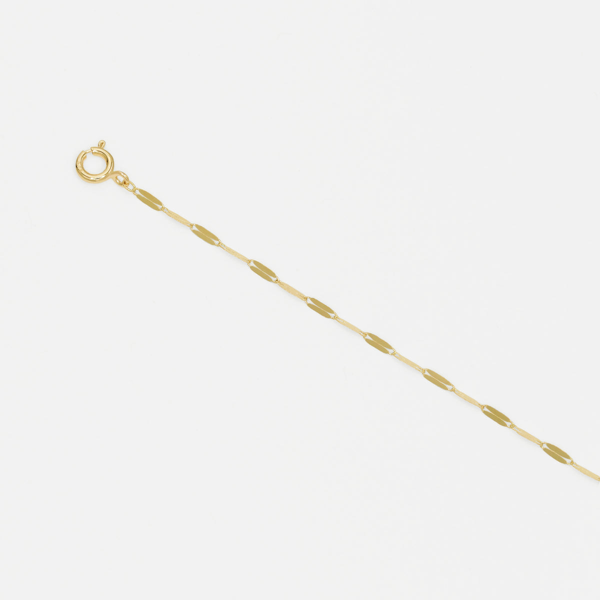 14k Solid Gold Thin Flat Chain Necklace – a day like